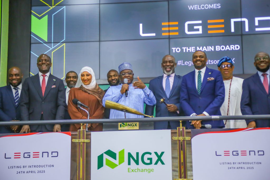 Legend Internet Lists 2Bn Shares on NGX Main Board …Raises Market Cap by N 11.28bn - Goshentimes